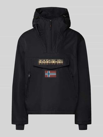 Napapijri Jacke mit Kapuze und kurzem Rei&szlig;verschluss