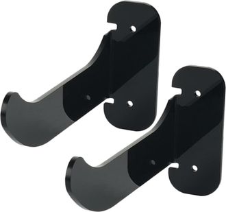 Soimiss Yogamattenhalter Wandmontage Acryl Multifunktionales Lagerregal Für Fitnessmatten 2 Stück Schwarz Mit Vorgebohrten Löchern