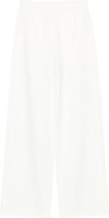 Emporio Armani Femme, Pantalons, Blanc, Taille: 40 FR Wide Leg Cropped Pants