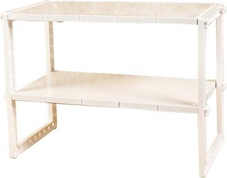 BESPORTBLE SOIMISS Einstellbares Edelstahl Unter sp&uuml;lenschrank Organizer Erweiterbares K&uuml;chen Bad aufbewahrungsregal Vielseitiger Stauraum f&uuml;r Gew&uuml;rze B&uuml;cher Sch