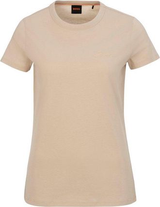 HUGO BOSS T-Shirt Elogo0 Premium Damenmode mit Graphic Details