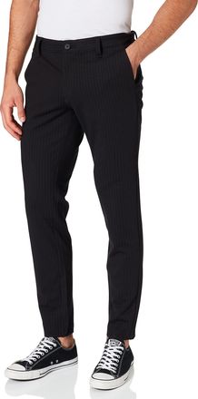 Only & Sons Herren ONSMARK Pant Stripe GW 3727 NOOS 22013727, Black, 28/30