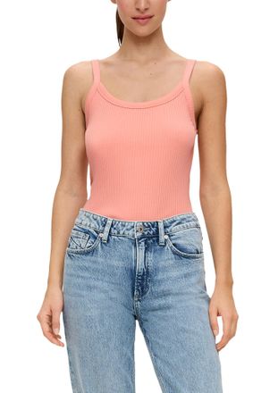 QS by s.Oliver Top mit Rippstruktur