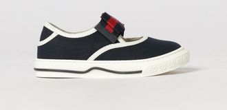 Gucci Gestreifte Mary-Jane-Sneakers aus Baumwolltwill f&uuml;r Jungen