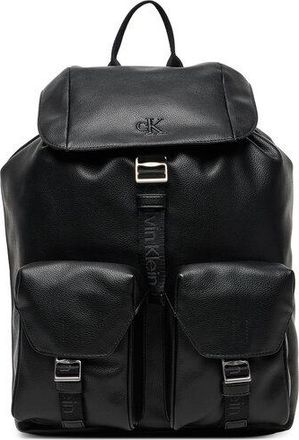 Calvin Klein Rucksack Cargo Flap Backpack LV04D3127G Schwarz