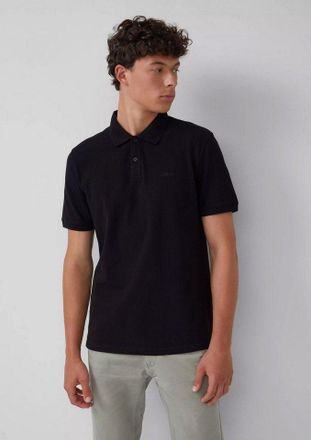 s.Oliver Poloshirt Poloshirt Kragen, Knopfleiste, Logo-Stickerei