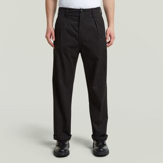 G-Star Pleated Chino Relaxed - Schwarz - Herren