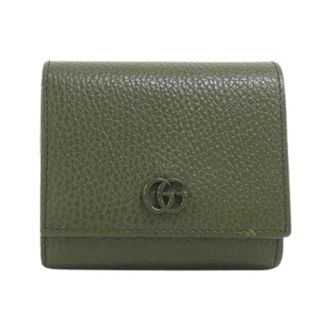 Gucci Pre-owned GG Marmont Leder Geldb&ouml;rse - - Pre-owned - Damen - Gr&uuml;n - ONE SIZE
