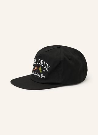 Les Deux Cap Ivy League Twill Letterman Cap schwarz