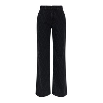 Balmain Femme, Pantalons, Noir, Taille: 42 FR Pantalon large