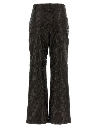 Fendi Logo-Jacquard Technical Ski Trousers - Black