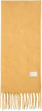 Weili Zheng Femme, Accessoires, Jaune, Taille: ONE Size Sciarpa maxi in lana frange