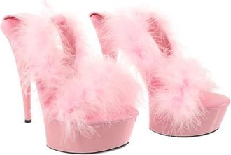 Minkissy Sandales Femme Talons Super Talons Élevés Élégantes Étanches Mode Couleur Aléatoire