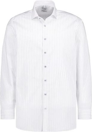 Olymp Herren Hemd wei&szlig; gestreift