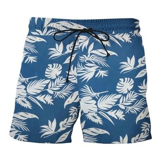 Generic Short d&eacute;t&eacute; pour homme d&eacute;contract&eacute; confortable et ample imprim&eacute; &agrave; manches courtes pour homme Pantalon de vacances respirant, noir fonc&eacute;, XXL
