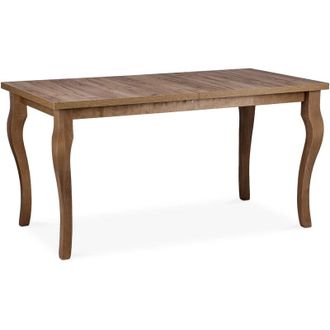 Konsimo Esstisch ausziehbar bis 190cm, rechteckig cabio, Braun, laminierte M&ouml;belplatte, Elegant, 150-190x76,5x80 - Konsimo