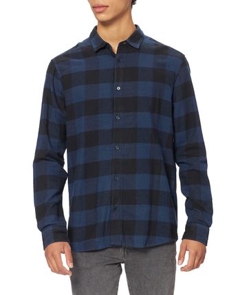 Only & Sons Herren Onsgudmund Ls Checked Shirt Noos Freizeithemd, Dress Blues, XXL EU