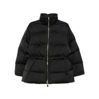 Elisabetta Franchi Gesteppte Stehkragenjacke - - Jackets - Damen - Schwarzk - S