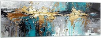 Arttor Panorama Bilder auf Glas 160x50cm Glasbild Art Deco St&uuml;ck Modern Gro&szlig; XXL Wanddeko Bild im Glas Schlafzimmer K&uuml;che Wandbilder Dekoration Wohnzimmer Mo