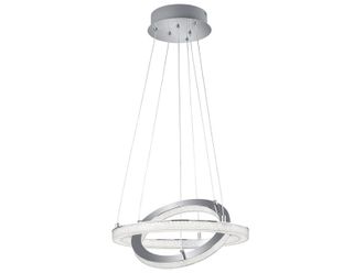Reality R32202100 Chalet A+, LED Pendelleuchte, Metall, 32 watts, Integriert, Chrom, 40 x 40 x 150 cm