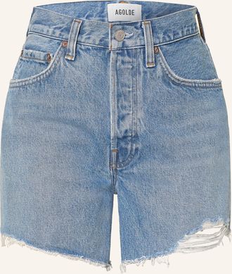 A Gold E Agolde Jeansshorts Parker Long blau