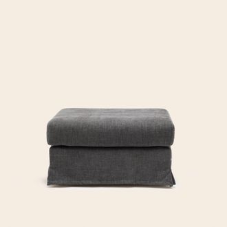 Madura Pouf Claribel Chenille Gris graphite - GRIS