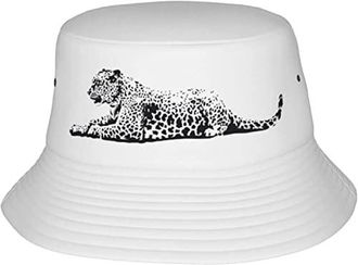 Generic Mode Seau Chapeau Léopard couché Chapeaux de Soleil de Plage Casual Beach Sun Hat pour Randonnée Adultes Voyage