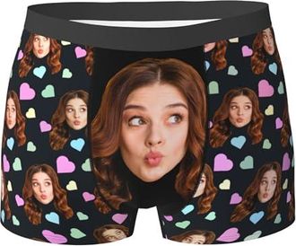 Generic Boxer Personnalis&eacute; avec Photo pour Homme,Cale&ccedil;on de nouveaut&eacute; personnalis&eacute; pour Hommes avec sous-v&ecirc;tements personnalis&eacute;s de Visage dr&ocirc;le de Photo Cade