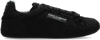 Dolce & Gabbana Baskets en fourrure - Femme - Chaussures - Noir - Taille: 40 EU
