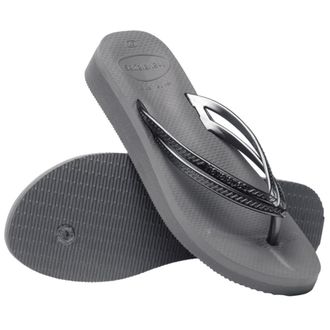 Havaianas Wedges Tongues Damen Stahlgrau 33 EU