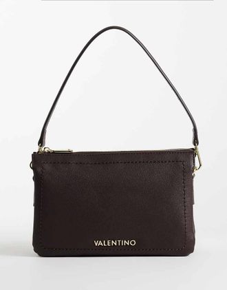 Valentino sac port&eacute; &eacute;paule marron chocolat