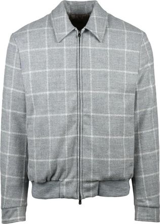 LUIGI BORRELLI NAPOLI Homme, Vestes, Gris, Taille: 3XL Veste Aviateur