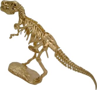 Garneck Dinosaurier Skelett Figur Aus Metall Kleine Tierstatue Im Vintage-Stil Tischdekor Aus Legierungshandwerk F&uuml;r Schreibtisch