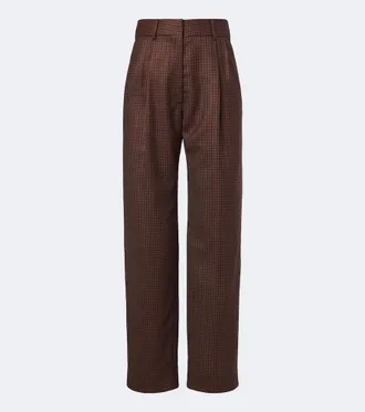 Blaz&eacute; Milano Blaz&eacute; Milano Pantalon droit Fox en laine vierge