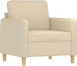 vidaXL Sessel Creme 60 cm Stoff Vidaxl