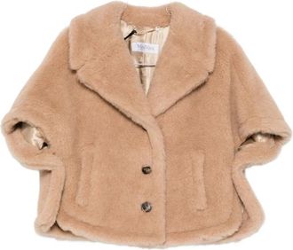 Max Mara Femme, Vestes, Beige, Taille: 40 FR Corvino Teddy Cape
