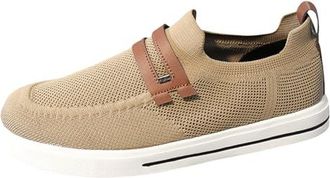 Generic Chaussure de Marche Homme Pied Large Slip on Baskets Maille Tiss&eacute;e Lacets Respirante et Antid&eacute;rapante Caoutchouc Semelle Chaussures Sentier Dext&eacute;rieur