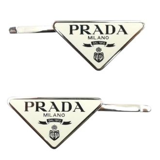 Prada Accessoire de Cheveux Pre-owned - Femme - Pre-owned - Gris - Taille: ONE Size