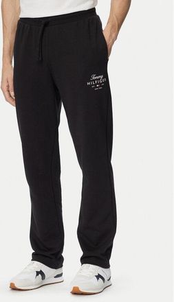Tommy Hilfiger Jogginghose Script Stack MW0MW44332 Schwarz Regular Fit