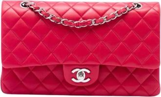 Chanel Sac &agrave; rabat classique pr&eacute;-poss&eacute;d&eacute; - Femme - Pre-owned - Rose - Taille: ONE Size
