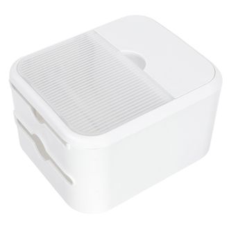 Garneck Wandmontierter Toilettenpapierhalter Mit Ablage Praktischer Tissue Organizer F&uuml;r Bad Und K&uuml;che Und Staubdicht Zur Aufbewahrung Von Toilettenpapier Und