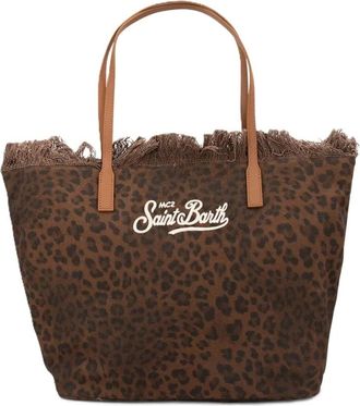 MC2 Saint Barth Femme, Sacs, Brun, Taille: ONE Size City Shoulder Bag With Fringes