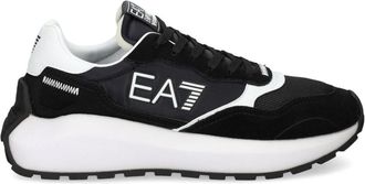 Emporio Armani Sneakers mit Logo-Print - Schwarz