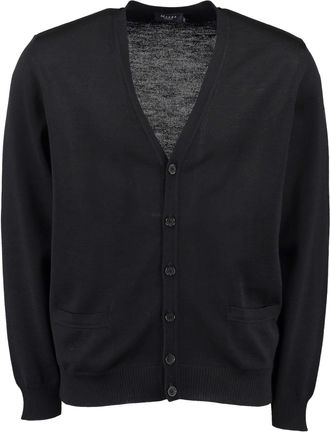 Maerz Herren Strickjacke 580100, Gr. 48, Schwarz (595)