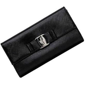 Ferragamo Pre-owned Leder Portemonnaies - - Pre-owned - Damen - Schwarzk - ONE SIZE