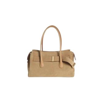 Roberto Festa Milano Suede Schultertasche - - Bags - Damen - Beige - ONE SIZE