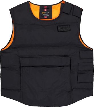 Alpha Industries Homme, Vestes, Noir, Taille: S Protector Puffer Vest
