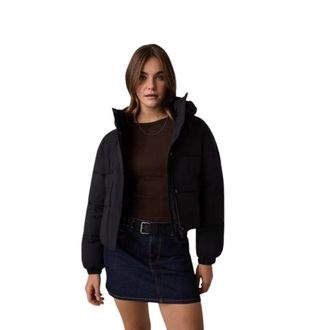 Guess Femme, Vestes, Noir, Taille: 40 FR Veste courte matelass&eacute;e