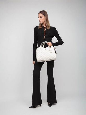 Guess Tamara Synthetic Satchel - Beige