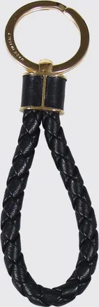 Bottega Veneta Porte-cl&eacute;s Mermaid en cuir dagneau tress&eacute; avec anneau en m&eacute;tal
